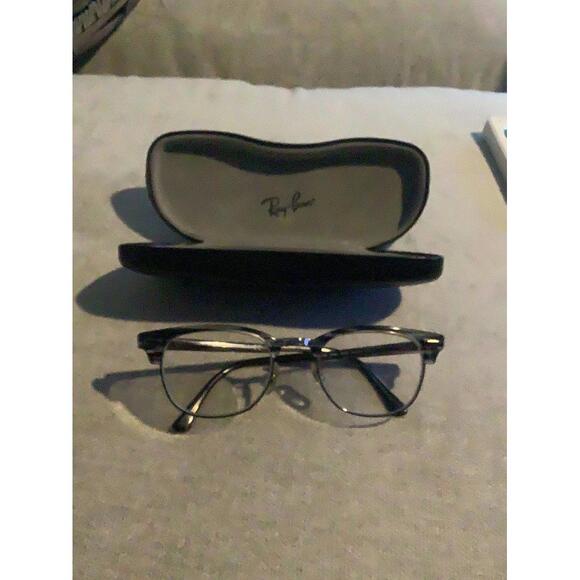 Ray-Ban | Other | Rayban Rx554 575clubmaster Blue Gray Prescription ...